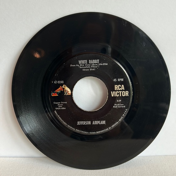 RCA Victor | Media | Jefferson Airplane White Rabbit 45rpm Record ...